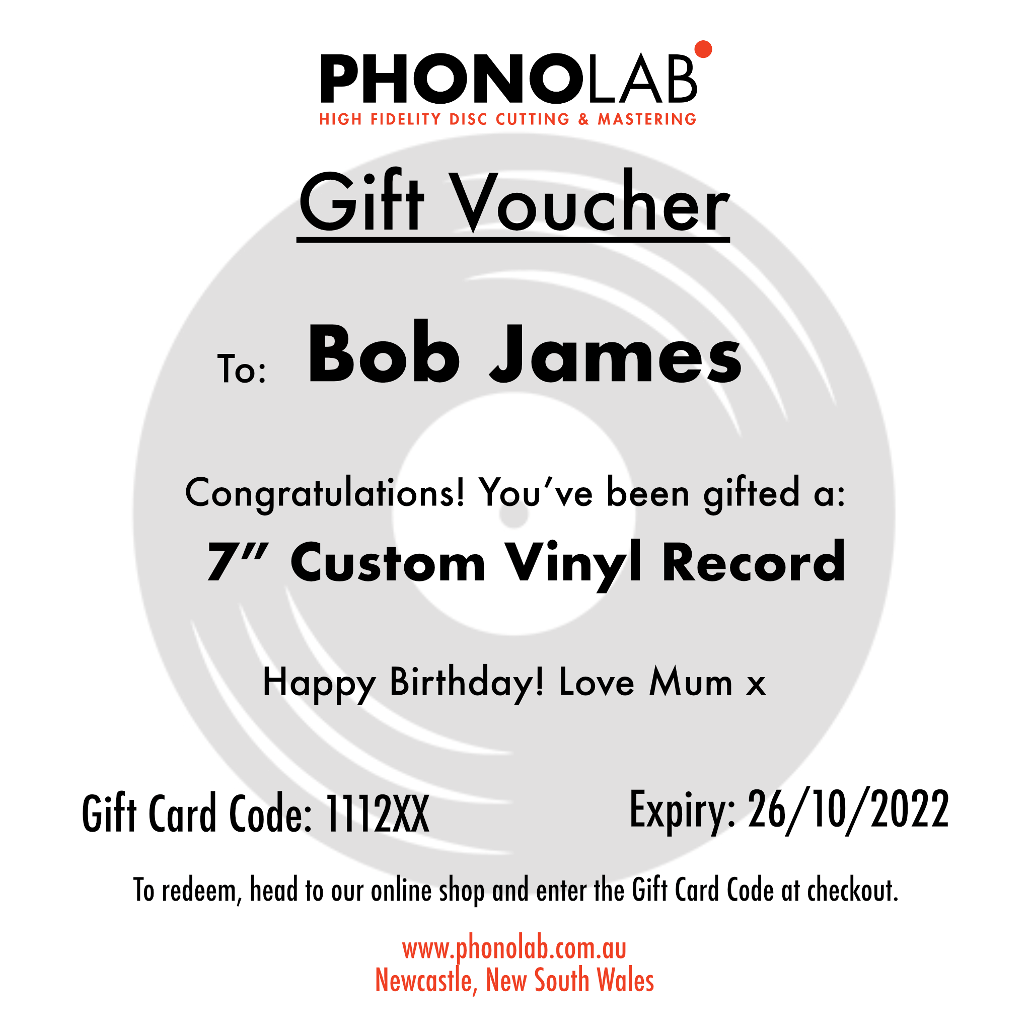 Gift Cards – PhonoLab